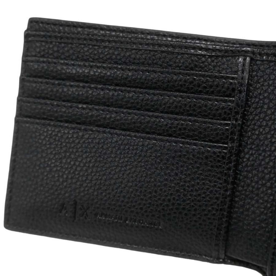 ARMANI EXCHANGE アルマーニ エクスチェンジ A/X メンズ二つ折り財布（小銭入れ付き） 958098 4R818 ブラック ...