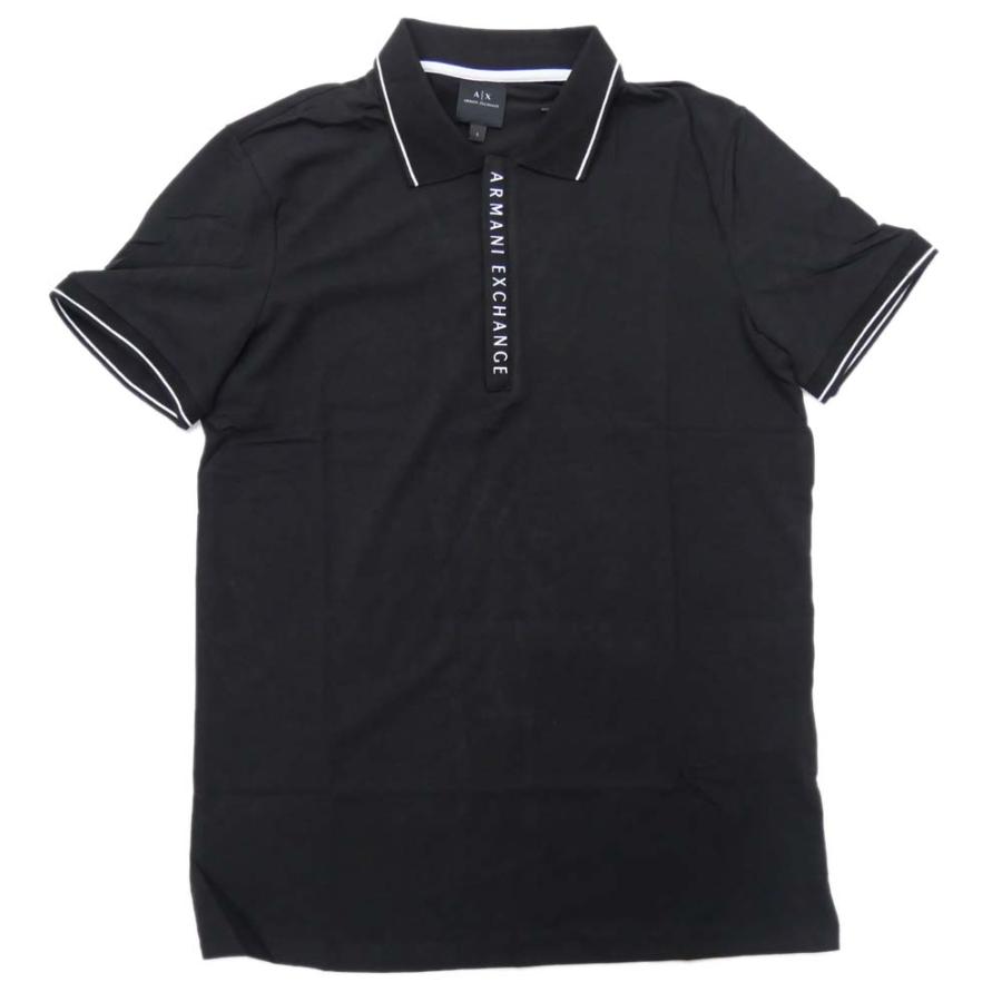 アルマーニエクスチェンジ A|X ARMANI EXCHANGE ポロシャツ メンズ ブランド 8NZF71 ZJH2Z ブラック ARMANI EXCHANGE アルマーニ エクスチェンジ A/X メンズポロシャツ