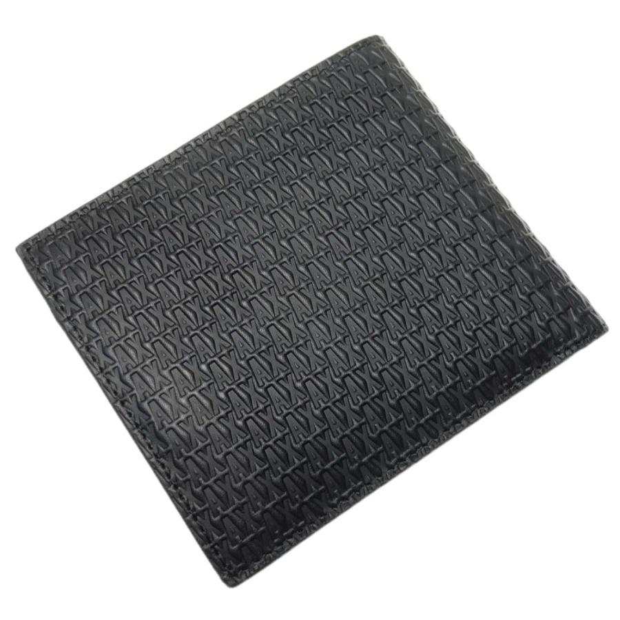 ARMANI EXCHANGE アルマーニエクスチェンジ メンズ二つ折り財布（小銭入れ付き） 958098 4R847 ブラック 定番人気商品 ...
