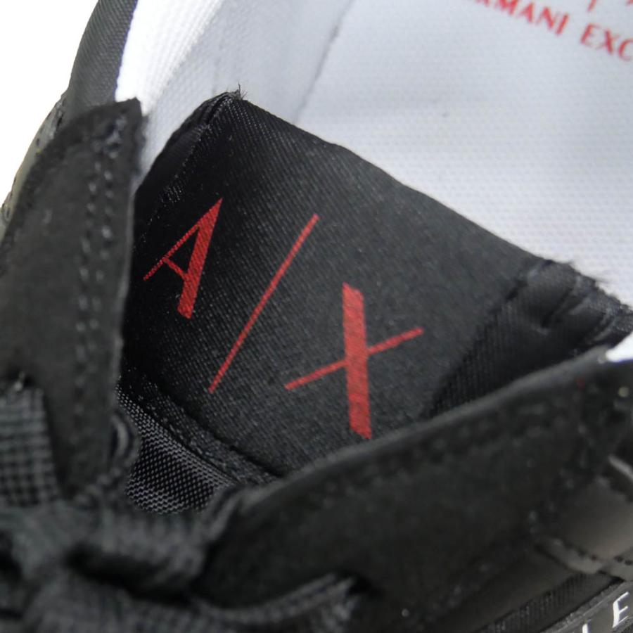 ARMANI EXCHANGE アルマーニ エクスチェンジ A/X メンズローカットスニーカー XUX017 XCC68 ブラック 定番人気 ...
