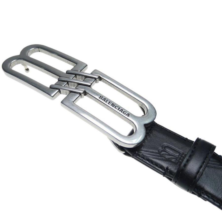 BALENCIAGA バレンシアガ メンズレザーベルト 703098 210JX / BB BALENCIAGA バレンシアガ メンズレザーベルト 703098 210JX / BB