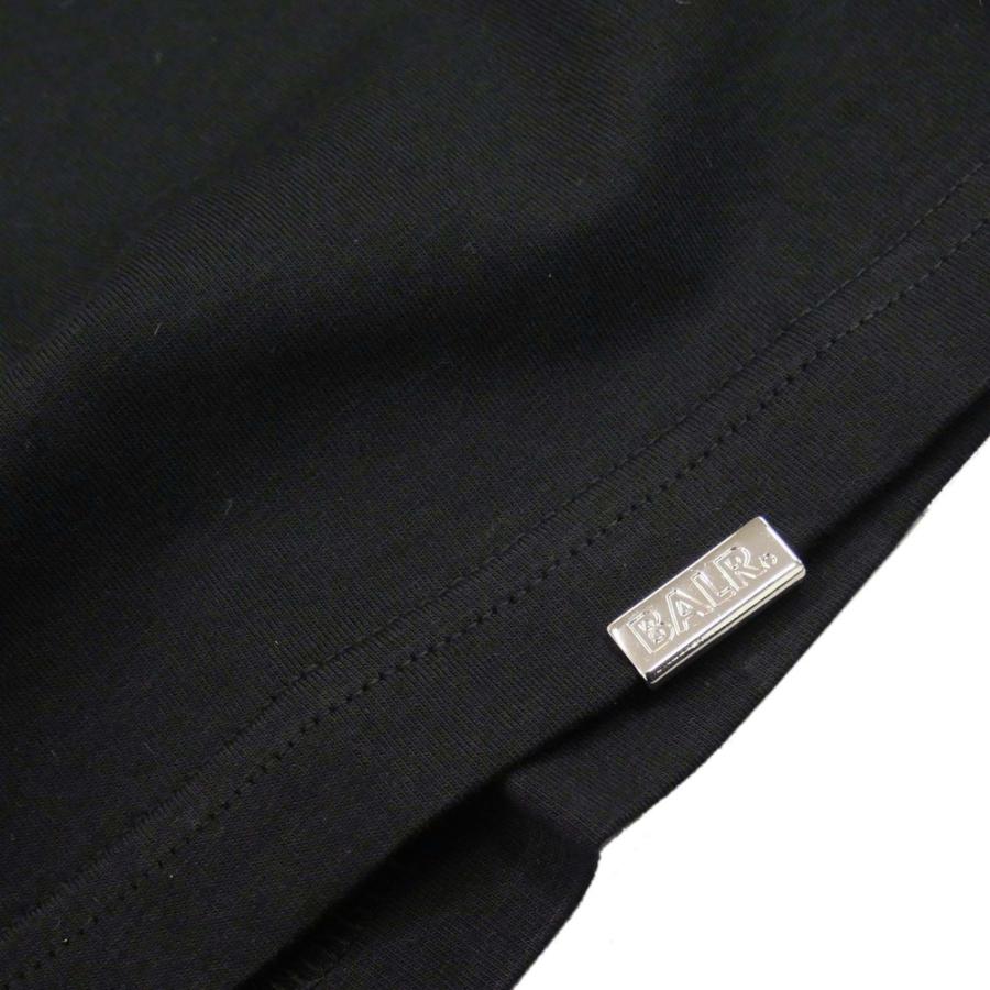 BALR. ボーラー メンズクルーネックTシャツ B1112.1184 / OLAF STRAIGHT ROUND RUBBER RADGE T-SHIRT ブラック :BL23SS306 ...