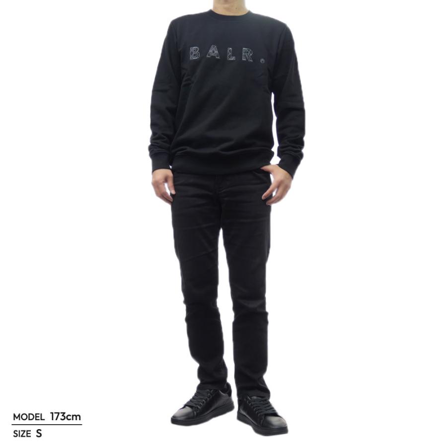 旧作お買い得セール！ BALR. ボーラー トレーナー メンズ B1262.1087 / MONOGRAM EMBRO REGULAR FIT CREWNECK ブラック BALR.（ボーラー） メンズトレーナー B1262.1087 / MONOGRAM EMBRO