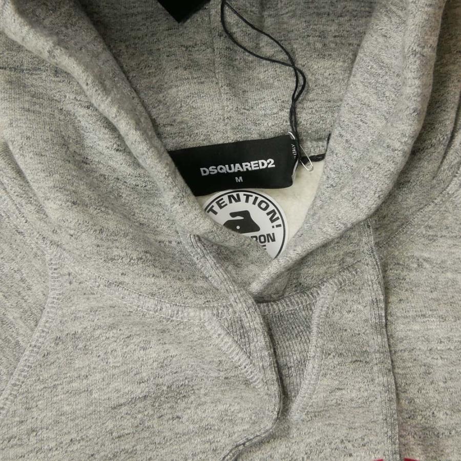 旧作お買い得セール！ DSQUARED2 ディースクエアード パーカー メンズ プルオーバー コットン 綿100％ S74GU0400 S25148 グレー DSQUARED2（ディースクエアード） メンズプルオーバーパーカー