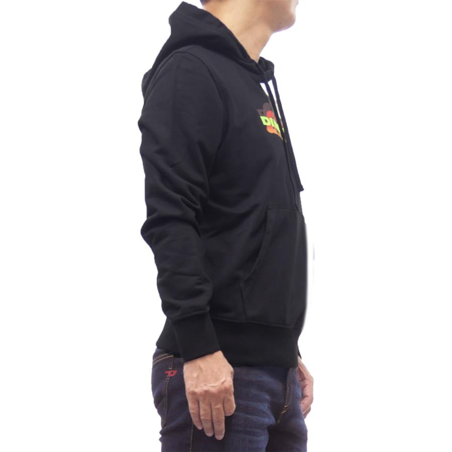 DIESEL（ディーゼル） メンズプルオーバーパーカー A14830 0HAYT / S-GINN-HOOD-K41 ブラック : TRE ...