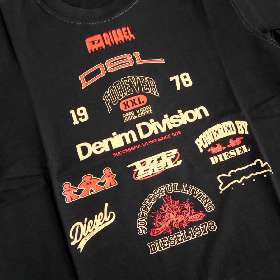DIESEL ディーゼル メンズクルーネックTシャツ A13284 0QIAM / T-JUST-N14 ブラック : TRE STYLE - 通販 - Yahoo!ショッピング