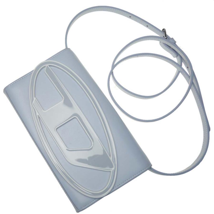 DIESEL ディーゼル レディース財布（小銭入れ付き） X09809 P6316 / 1DR WALLET STRAP ライトブルー ...