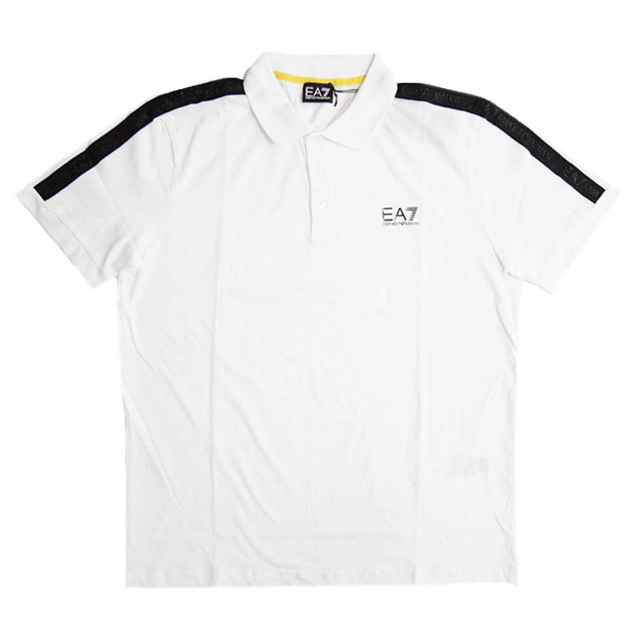 EMPORIO ARMANI エンポリオアルマーニ EA7 メンズスムースポロシャツ 3DPF23 PJ02Z ホワイト : TRE ...