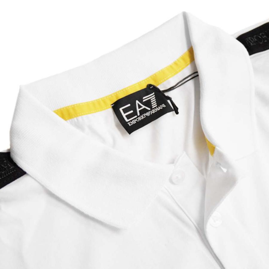 EMPORIO ARMANI エンポリオアルマーニ EA7 メンズスムースポロシャツ 3DPF23 PJ02Z ホワイト : TRE ...