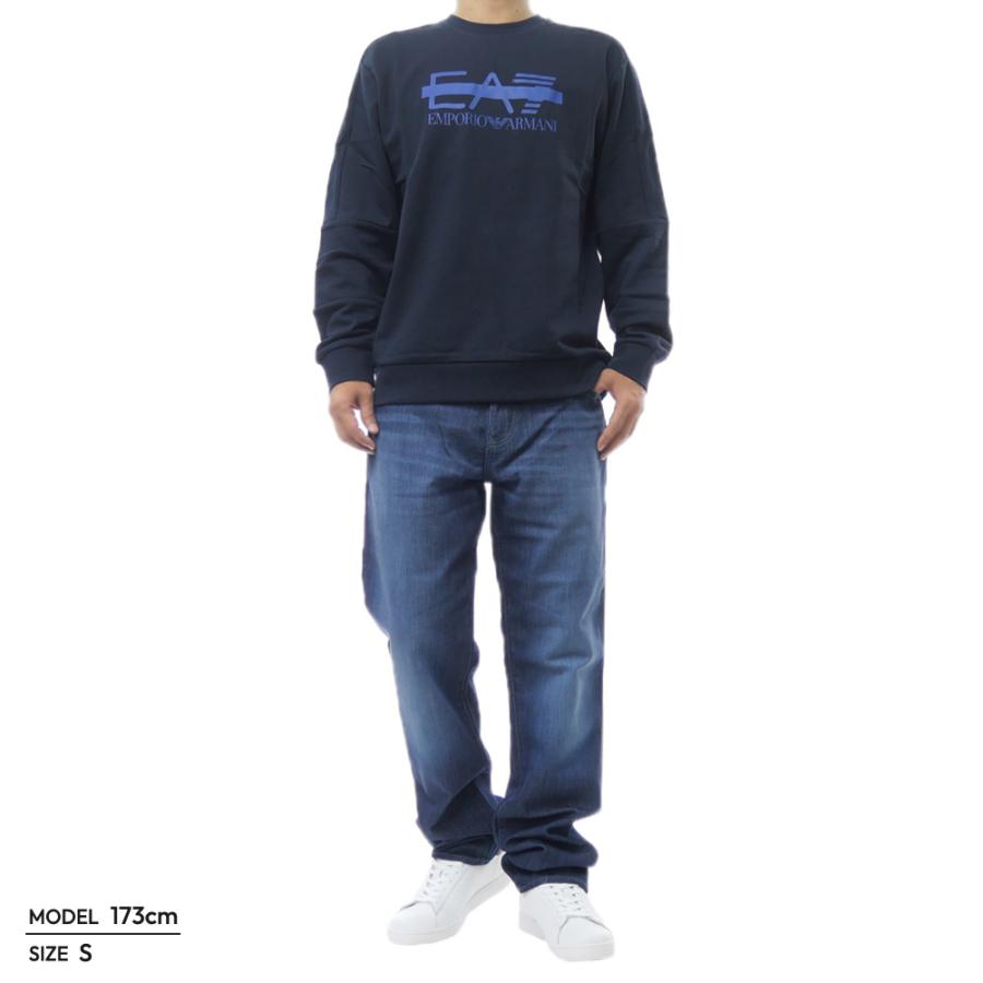 2025 秋冬新作！ EMPORIO ARMANI エンポリオアルマーニ EA7 トレーナー メンズ 7M001122 AF12473 ネイビー EMPORIO ARMANI エンポリオアルマーニ EA7 メンズトレーナー 7M001122