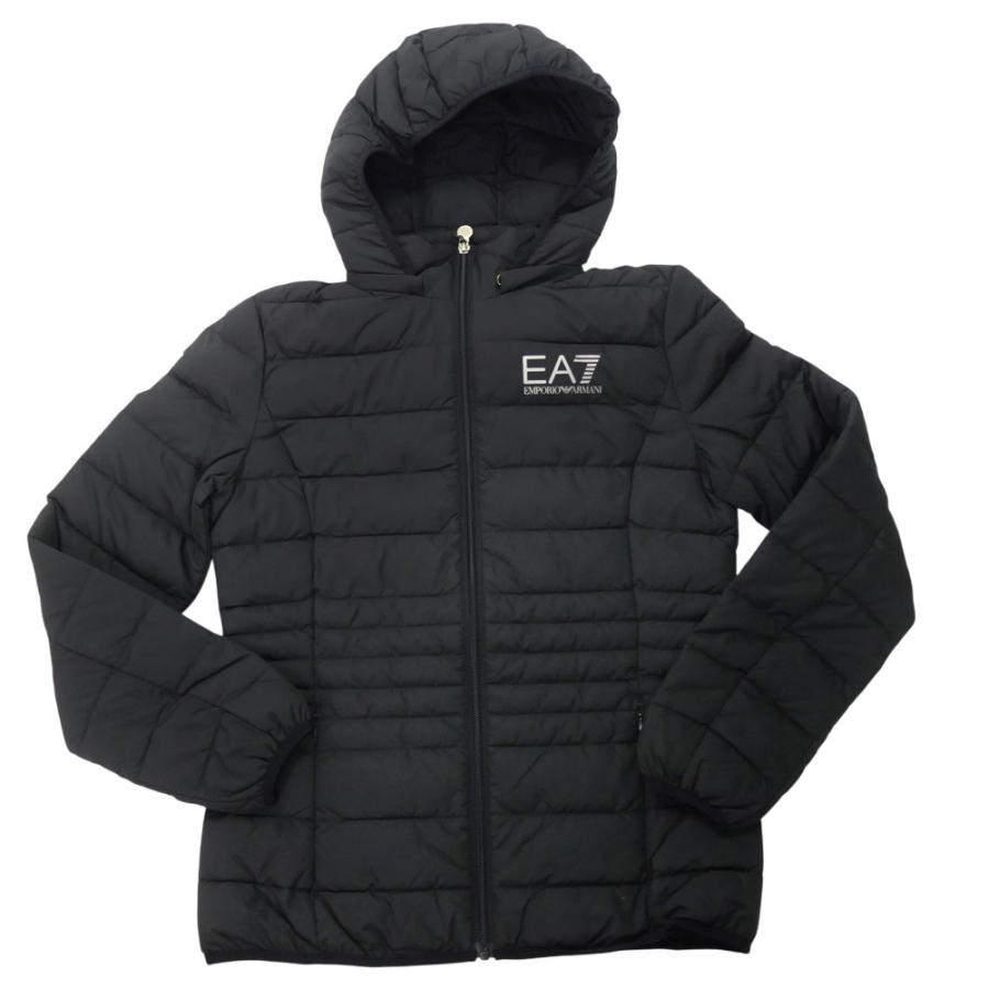 2025 秋冬新作！ EMPORIO ARMANI エンポリオアルマーニ EA7 ブルゾン レディース 中綿ブルゾン 8NTB23 TNF8Z ブラック EMPORIO ARMANI エンポリオアルマーニ EA7 レディース中綿ブルゾン