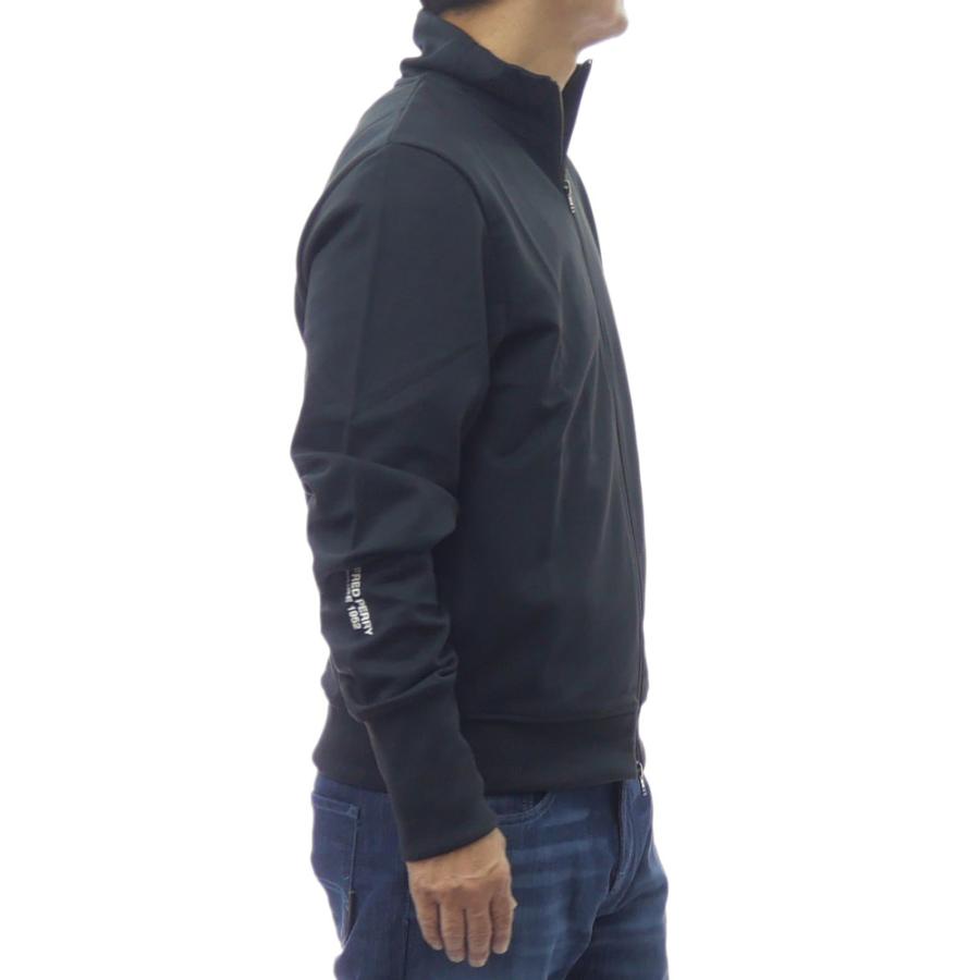 2025 秋冬新作！ FRED PERRY フレッドペリー スウェット メンズ ジップアップ J1300 / TRACK JACKET ブラック FRED PERRY フレッドペリー メンズジップアップスウェット J1300