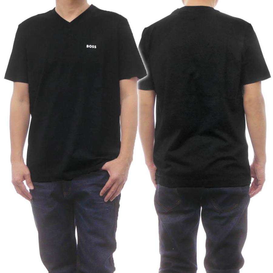 HUGO BOSS ヒューゴボス メンズクルーネックTシャツ 50506347 10256064 / Tee V ブラック ...