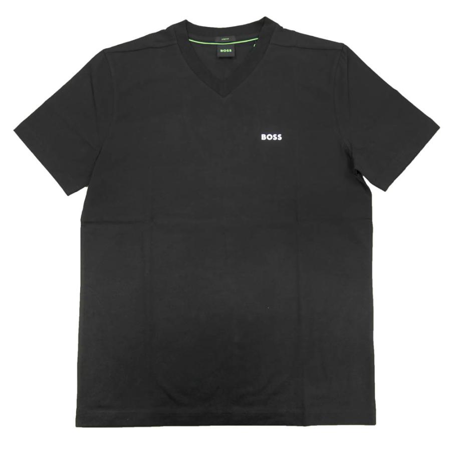 HUGO BOSS ヒューゴボス メンズクルーネックTシャツ 50506347 10256064 / Tee V ブラック /2024春夏新作 ...