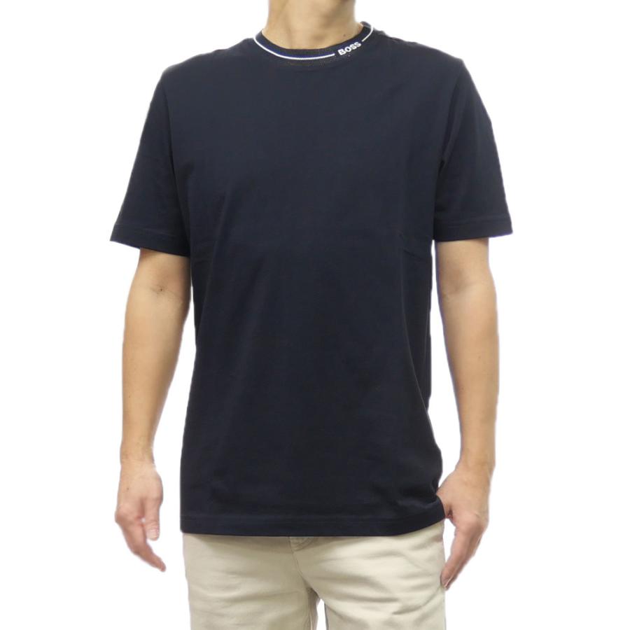 HUGO BOSS ヒューゴボス メンズクルーネックTシャツ 50512867 10236129 / Teell ダークネイビー ...