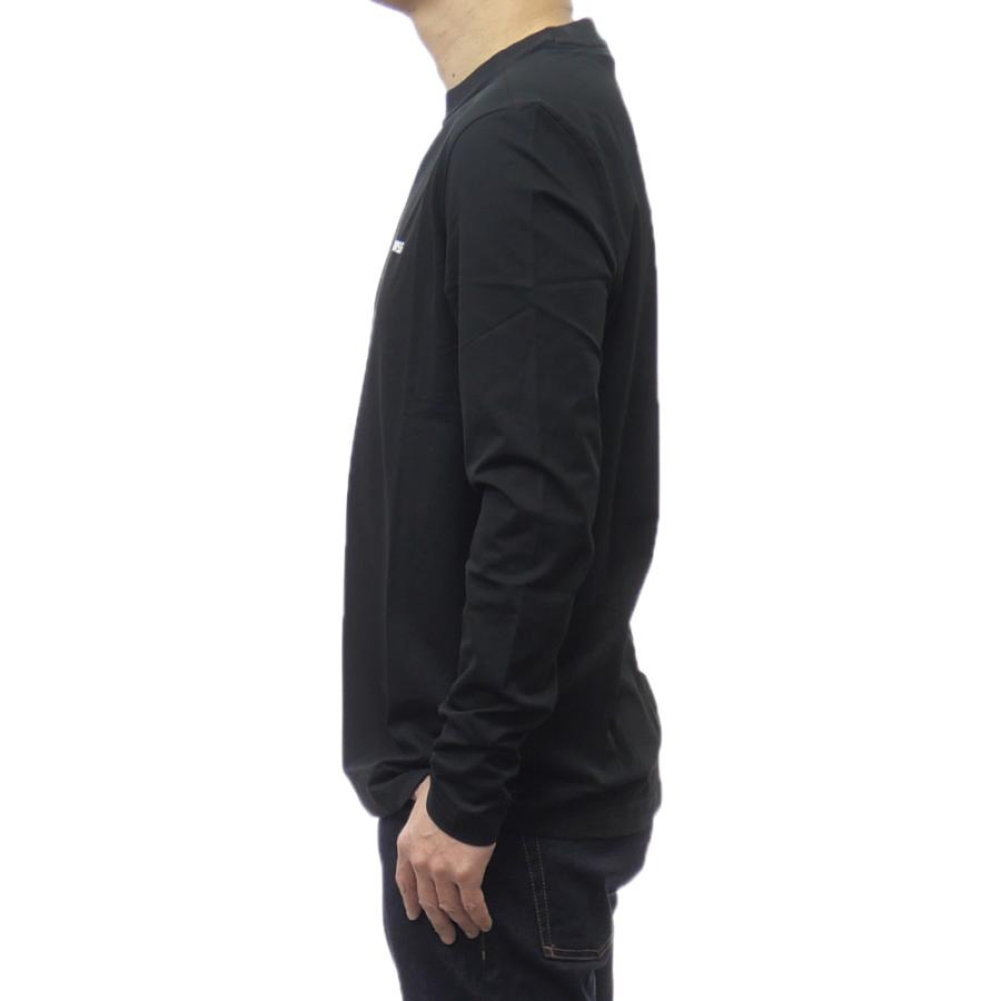 HUGO BOSS（ヒューゴ・ボス） メンズクルーネックロングTシャツ 50506365 10256064 / Tee Long ブラック ...