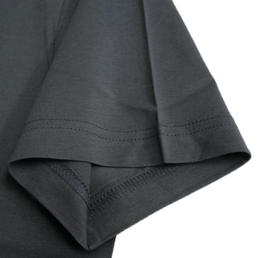 HUGO BOSS ヒューゴボス メンズクルーネックTシャツ 50530990 10269604 / Tee Tape Logo ダークグレー ...