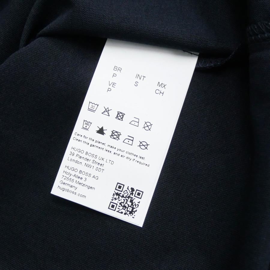 HUGO BOSS ヒューゴボス メンズクルーネックTシャツ 50530990 10269604 / Tee Tape Logo ダークブルー ...