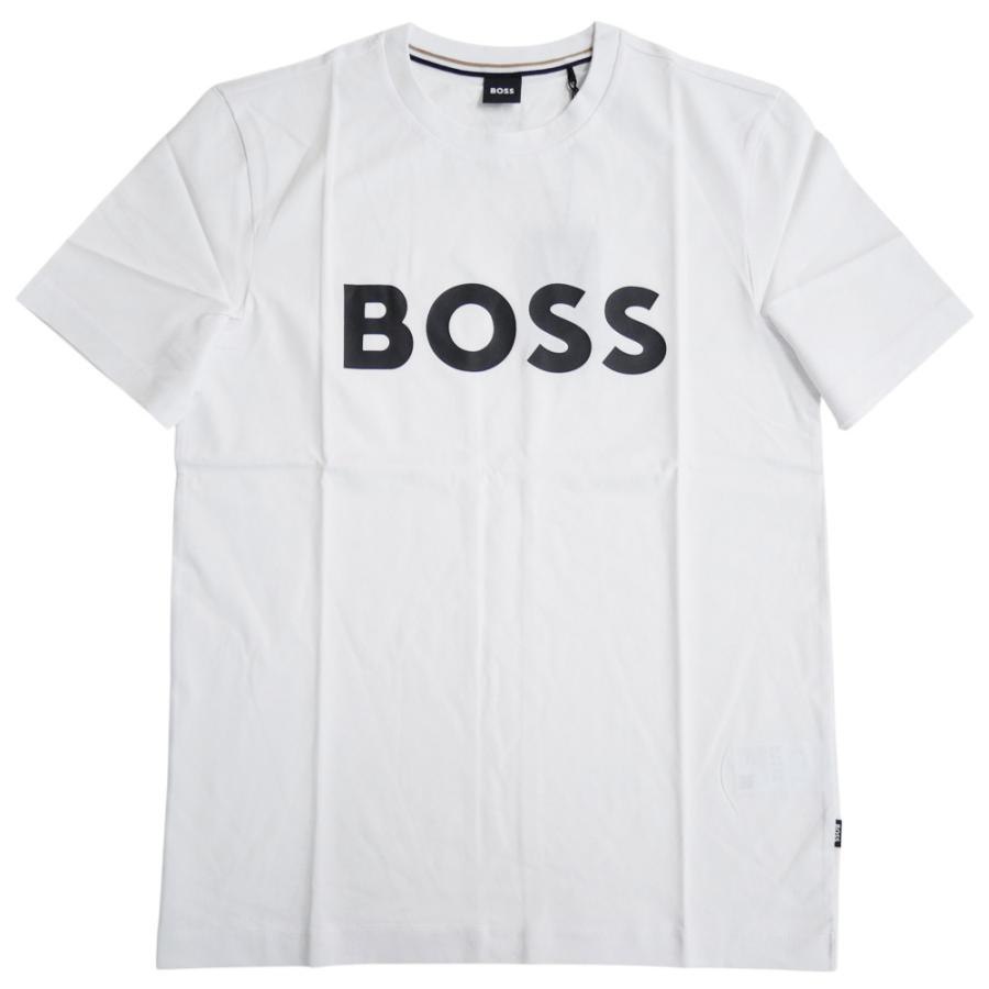 HUGO BOSS ヒューゴボス メンズクルーネックTシャツ 50495742 10247153 / Tiburt 354 ホワイト 2025 ...