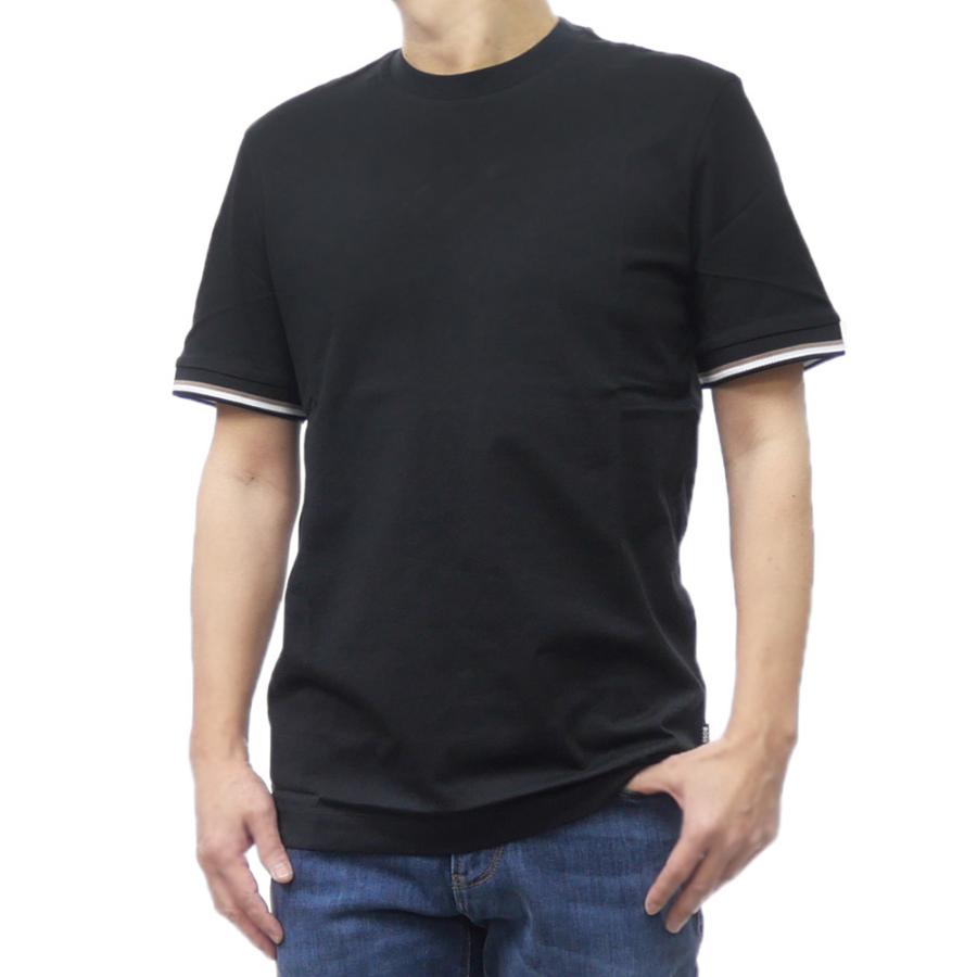 HUGO BOSS ヒューゴボス メンズクルーネックTシャツ 50501097 10236129 / Thompson 04 ブラック ...