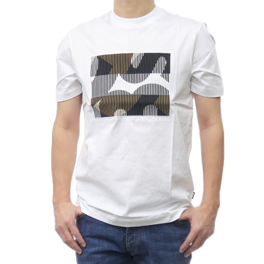 HUGO BOSS（ヒューゴ・ボス） メンズクルーネックTシャツ 50531862 10269642 / C-Thompson209 ホワイト ...