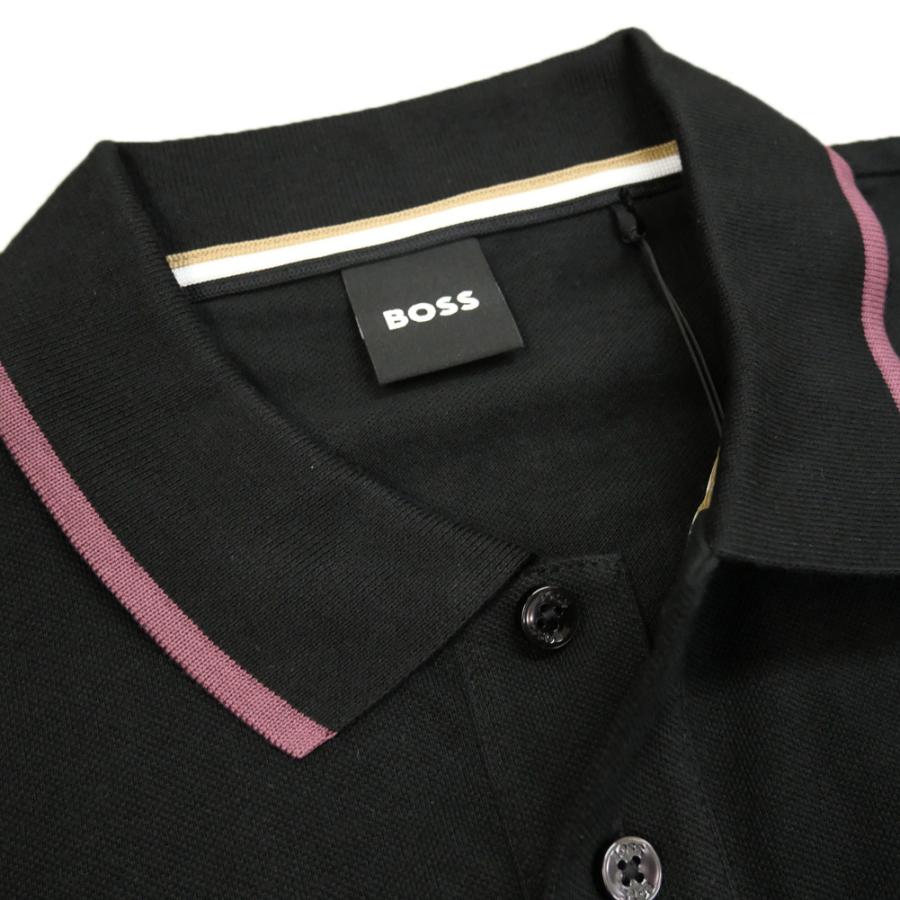 HUGO BOSS ヒューゴボス メンズ鹿の子ポロシャツ 50494697 10241531 / Paddy ブラック 2025春夏新作 ...