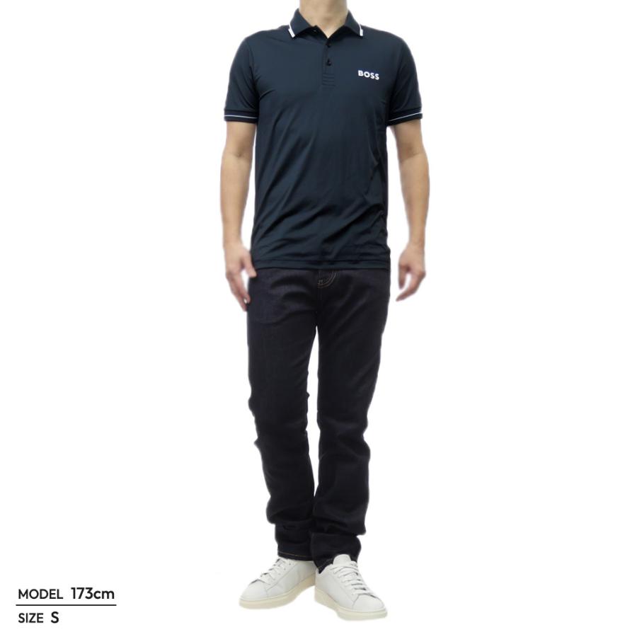 HUGO BOSS ヒューゴボス メンズ鹿の子ポロシャツ 50506203 10258089 / PaulPro ダークネイビー 2025春夏 ...