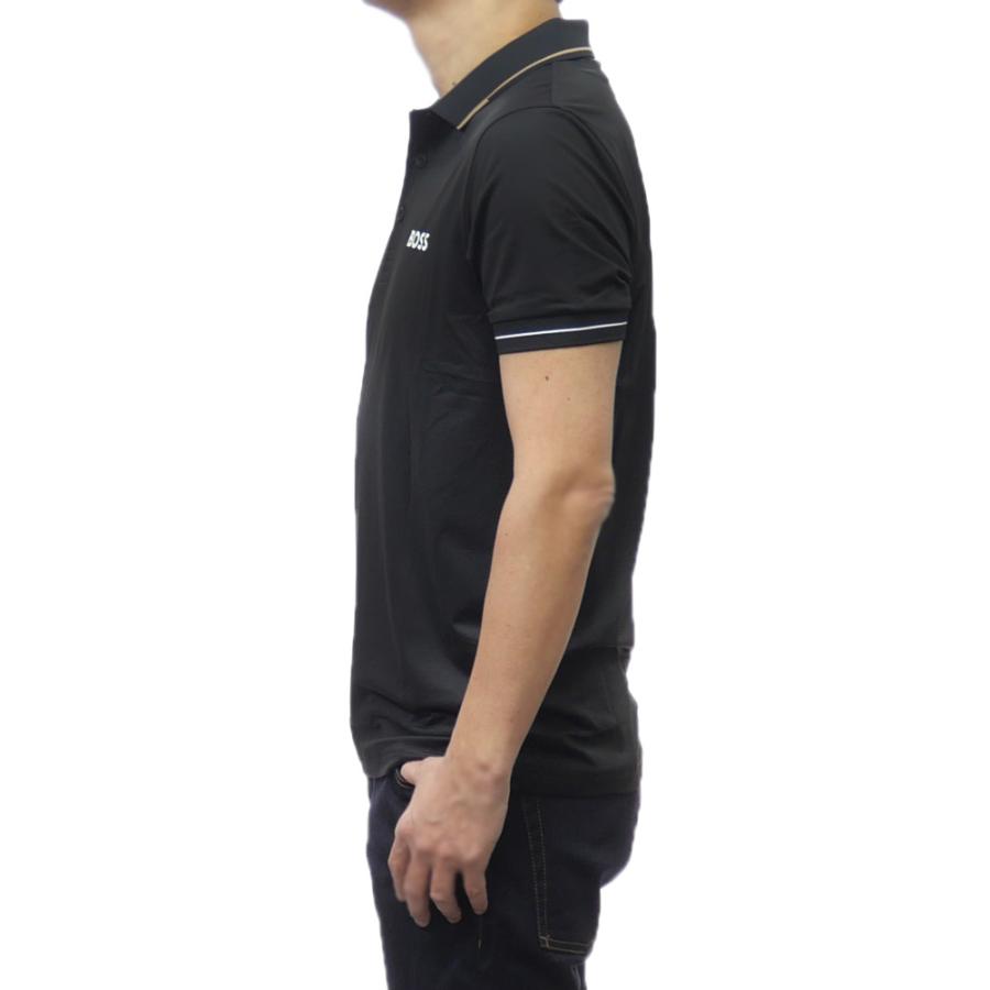 HUGO BOSS ヒューゴボス メンズ鹿の子ポロシャツ 50506203 10258089 / PaulPro ブラック 2025春夏新作 ...