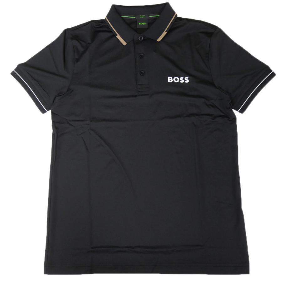 HUGO BOSS ヒューゴボス メンズ鹿の子ポロシャツ 50506203 10258089 / PaulPro ブラック 2025春夏新作 ...