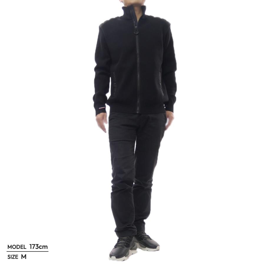 MONCLER モンクレール メンズジップアップカーディガン 9B00010 M1122 ブラック 2025秋冬新作 MONCLER（モンクレール） メンズジップアップカーディガン 9B00010