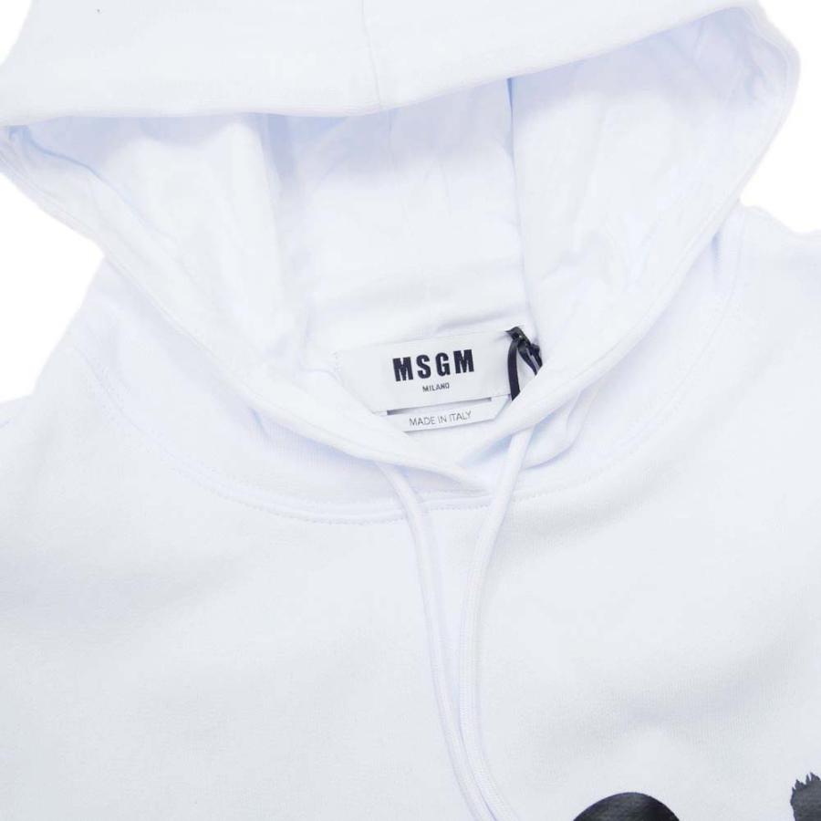 MSGM（エムエスジーエム） レディース裏起毛プルオーバーパーカー