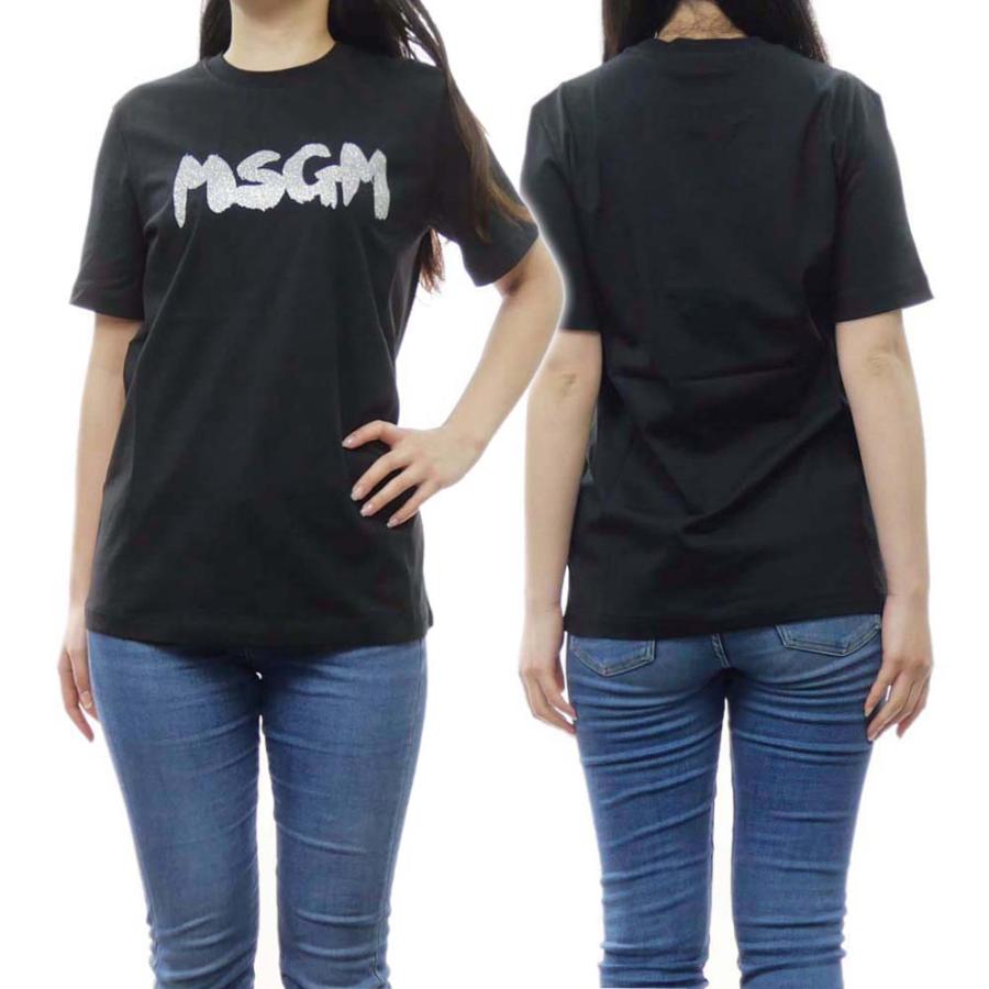 MSGM エムエスジーエム レディースクルーネックTシャツ 3641MDM138 247002 ブラック : TRE STYLE - 通販 - Yahoo!ショッピング