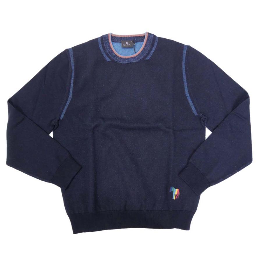 旧作お買い得セール！ PS PAUL SMITH ポールスミス セーター メンズ クルーネック M2R 538XE J21681 ネイビー Paul Smith（ポール・スミス） PS PAUL SMITH メンズクルーネック