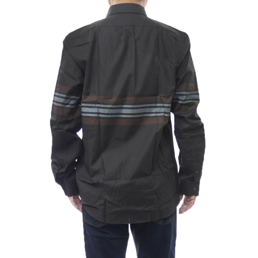 Paul Smith PS PAUL SMITH ポールスミス メンズカジュアルシャツ M2R 708U T22511 ダークブラウン ...