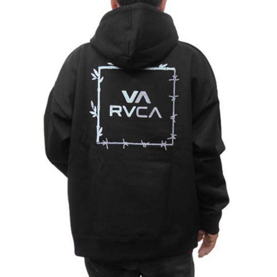RVCA ルーカ メンズプルオーバーパーカー BE042-039 / BORDERED HD ブラック /2024秋冬新作 ...