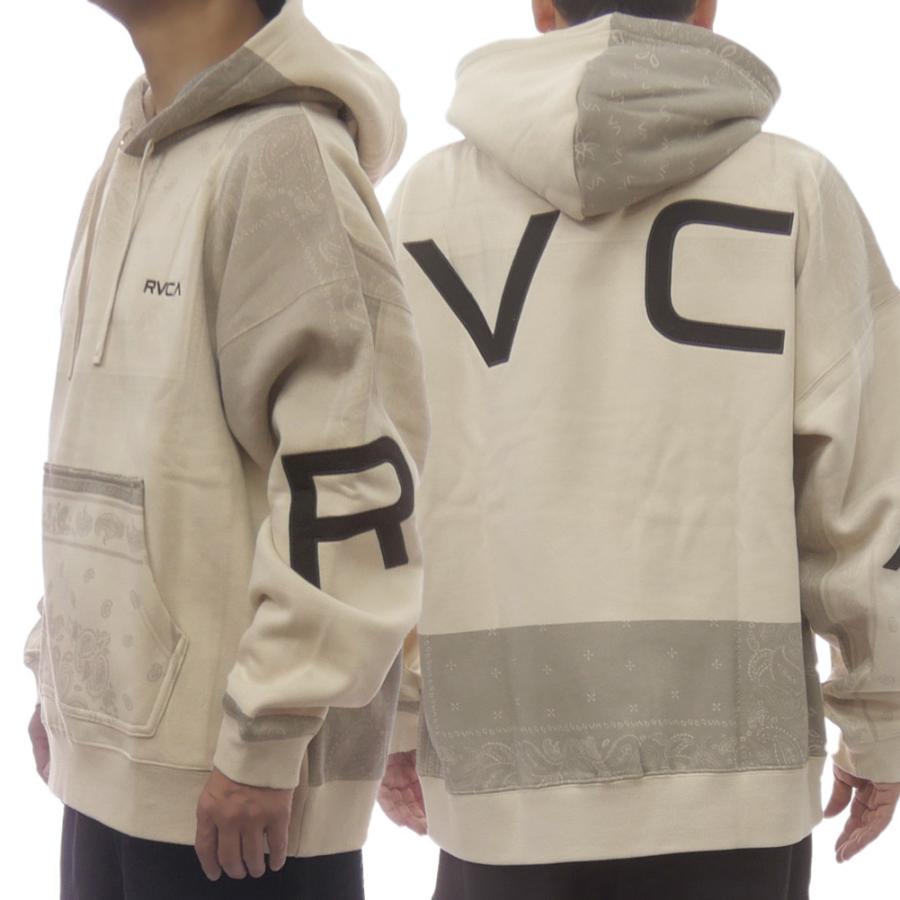 RVCA（ルーカ） メンズプルオーバーパーカー BF042015 / BACK SIDE ARCH RVCA HD ライトベージュ : TRE ...