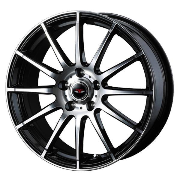 【送料無料】Weds ウェッズ TEAD TRICK テッドトリック 7.0J 17インチ +53 PCD114 5H ブラックポリッシュ 新品 ホイール単品 4本セット価格 : e001 ...