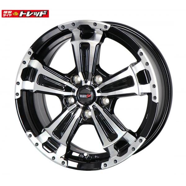 【送料無料】 4本セット価格 VENES SUV ヴェネス 7.0J 16インチ +42 PCD114 5H ブラックポリッシュ 新品 ホイール単品 1670 114.3 : タイヤショップ ...