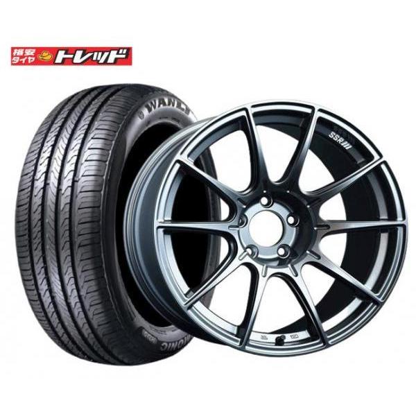 【送料無料】TANABE SSR GTX01 ダークシルバー 7.0J-17 +50 100 5H WANLI H220 225/55R17 夏タイヤ+アルミホイール4本セット サマータイヤ ...