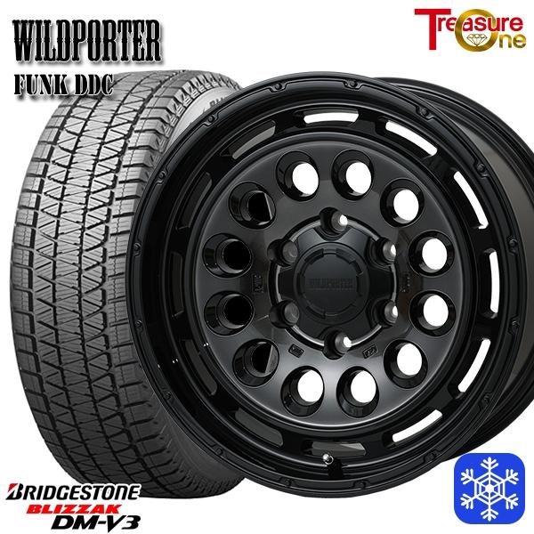 9/22.23 +5倍 スタッドレスタイヤホイールセット 265/70R17インチ 6H139.7 ワイルドポーター ファンク DDC BP/BC ブリヂストン ブリザック DM-V3 ...