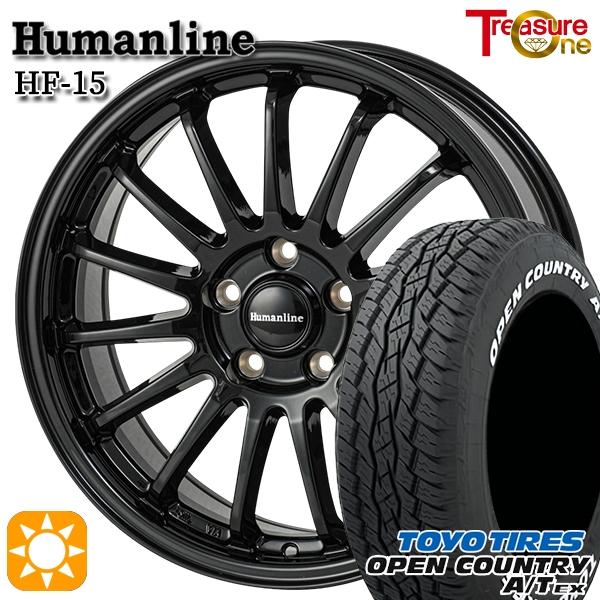 OPEN COUNTRY サマータイヤ ホイール4本セット 235/60R18インチ 5H114 ヒューマンライン HF15 BK トーヨー オープンカントリー A/T EX : トレジャー ...