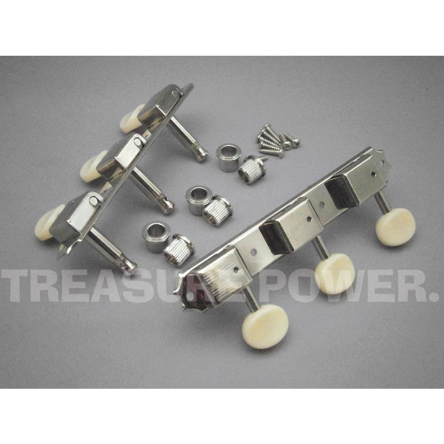 Kluson Deluxe 3連ギターペグ 1列刻印 3Per Plate PB/Nickel クルーソン デラックス : TREASURE POWER. - 通販 - Yahoo!ショッピング