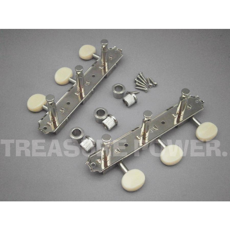 Kluson Deluxe 3連ギターペグ 1列刻印 3Per Plate PB/Nickel クルーソン デラックス : TREASURE POWER. - 通販 - Yahoo!ショッピング