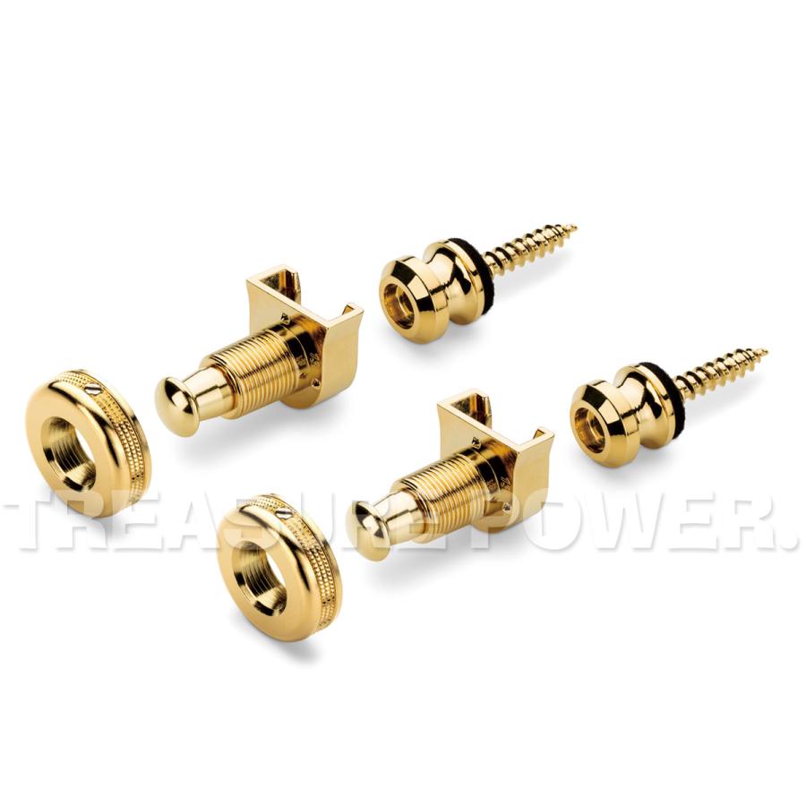 S-Locks / Gold M シャーラー ストラップ ロックピン Schaller Strap Lock Pins ゴールド ...