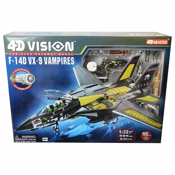 【8418】 青島文化教材社 スカイネット 立体パズル 4D VISION ビークルカットモデル No.04 1/32 F-14D トムキャット VX-9 バンパイアーズ 単品 : トレジャー ...
