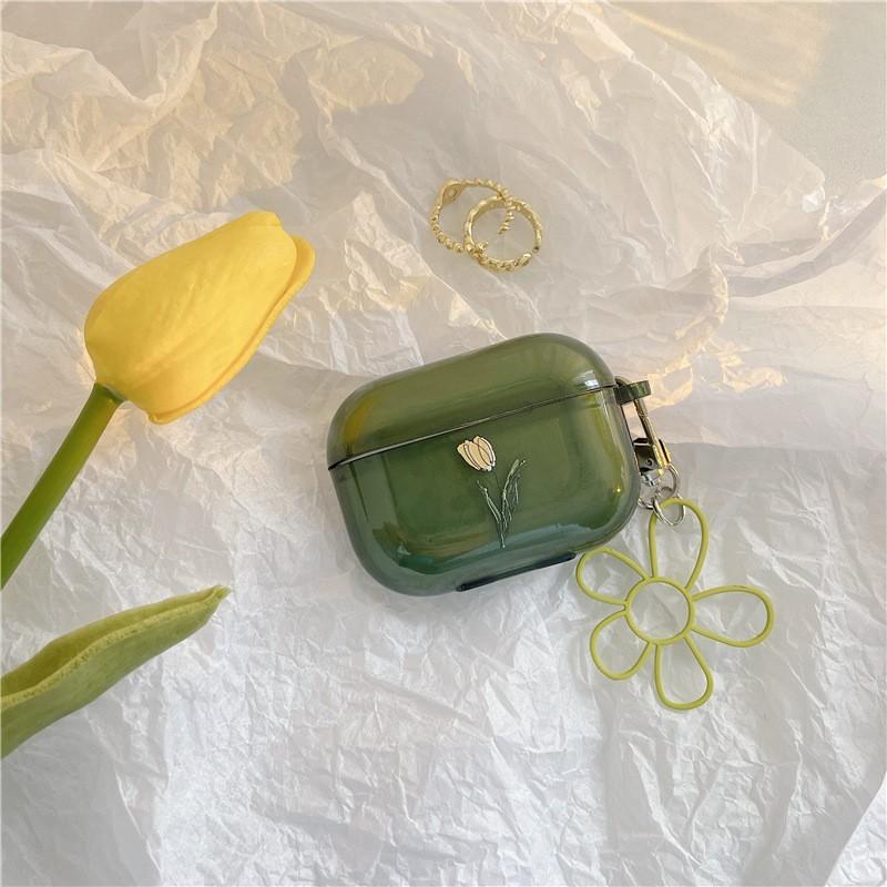 AirPodsケース AirPodsproケース エアポッズ 第1.2世代 AirPodsPro 第3世代 エアポッツケース フラワー柄 透明 オススメ 韓国 かわいい :ap03-01 ...