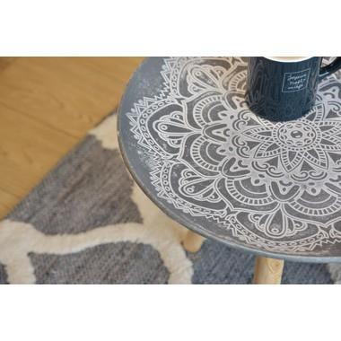 サイドテーブル トレーテーブル 円形 丸型 木製 A : treim - 通販 - Yahoo!ショッピング