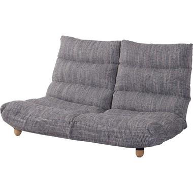 座椅子 おしゃれ リクライニング 42段階 安い 二人掛け ソファー 北欧 あぐら ハイバック 脚付き 大きめ 大きい シンプル グレー : treim - 通販 - Yahoo!ショッピング