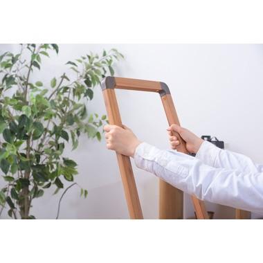 脚立 踏み台 2段 アルミ 軽量 おしゃれ 折りたたみ はしご 梯子 ステップ台 ハンドル付き コンパクト 木目調 安い 人気 : treim - 通販 - Yahoo!ショッピング