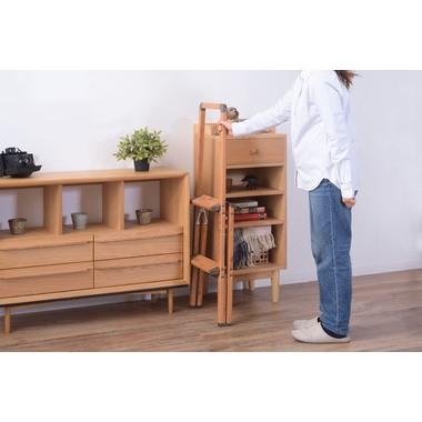 脚立 踏み台 2段 アルミ 軽量 おしゃれ 折りたたみ はしご 梯子 ステップ台 ハンドル付き コンパクト 木目調 安い 人気 : treim - 通販 - Yahoo!ショッピング